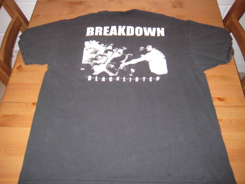 Vintage BREAKDOWN Blacklisted shirt tee